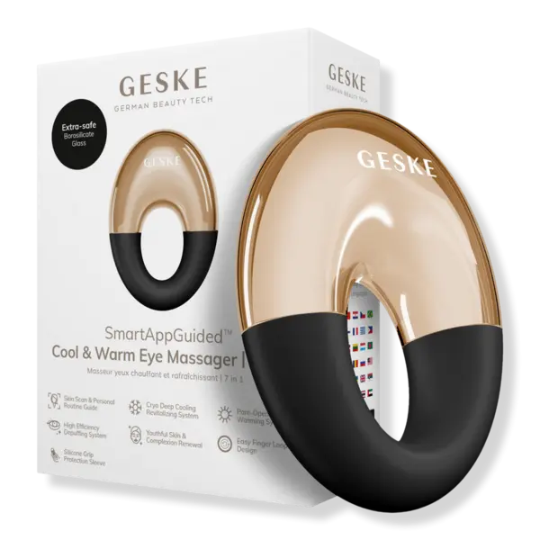 GESKE Smartappguided Cool & Warm Eye Massager | 7 In 1 - Gray