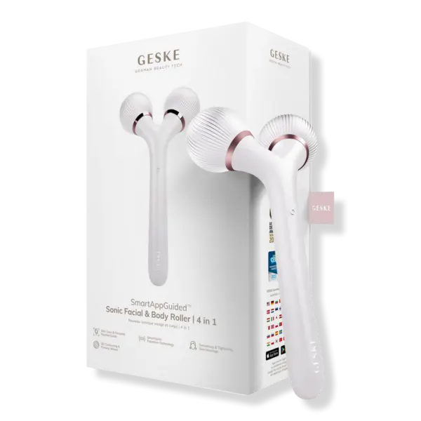 GESKE Smartappguided Sonic Facial & Body Roller | 4 In 1 - Starlight