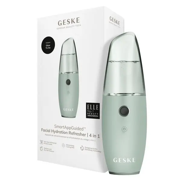 GESKE Smartappguided Facial Hydration Refresher | 4 In 1 - Green