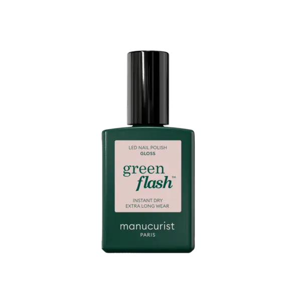 MANUCURIST Green Flash Led Gel Nail Polish, Non-toxic Nail Polish - Gloss (an Iridescent Pink Shimmer)