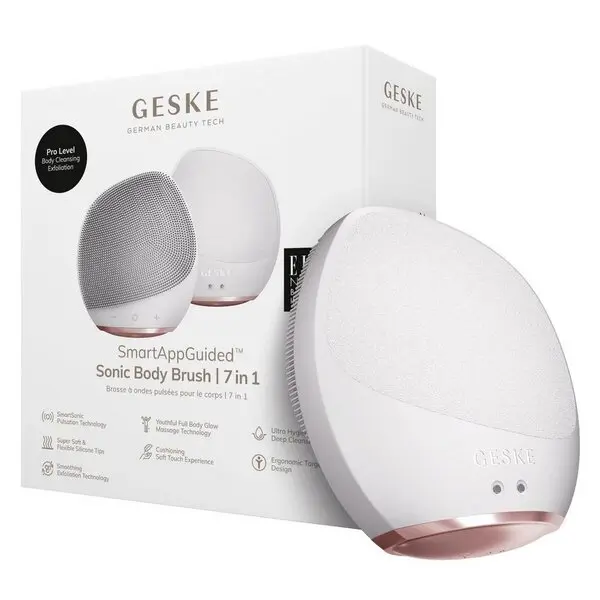 GESKE Smartappguided Sonic Body Brush & Intensive Exfoliator | 7 In 1 - Starlight