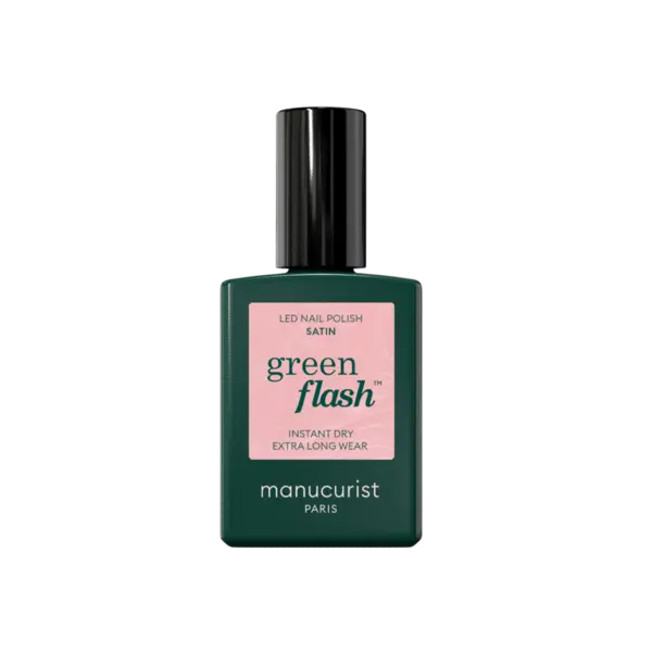 MANUCURIST Green Flash Led Gel Nail Polish, Non-toxic Nail Polish - Satin (a Pale Pearly Pink)