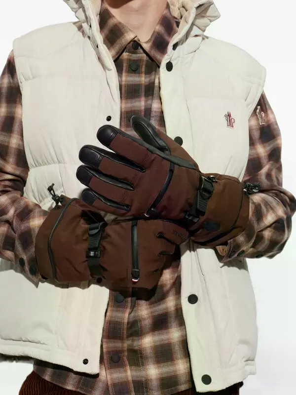 Moncler Leather-panel Gloves
