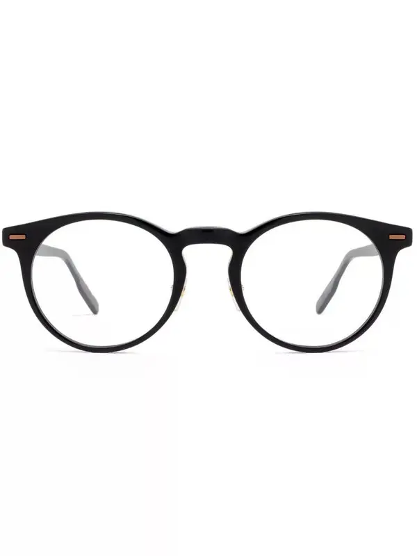 Zegna Round Frame Eyeglasses - Black