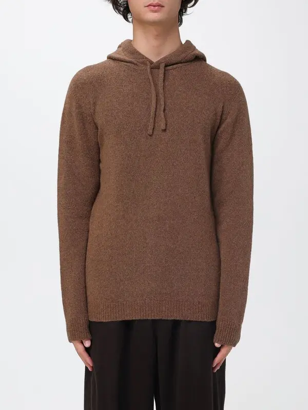 ROBERTO COLLINA Hooded Sweatshirt - Brown