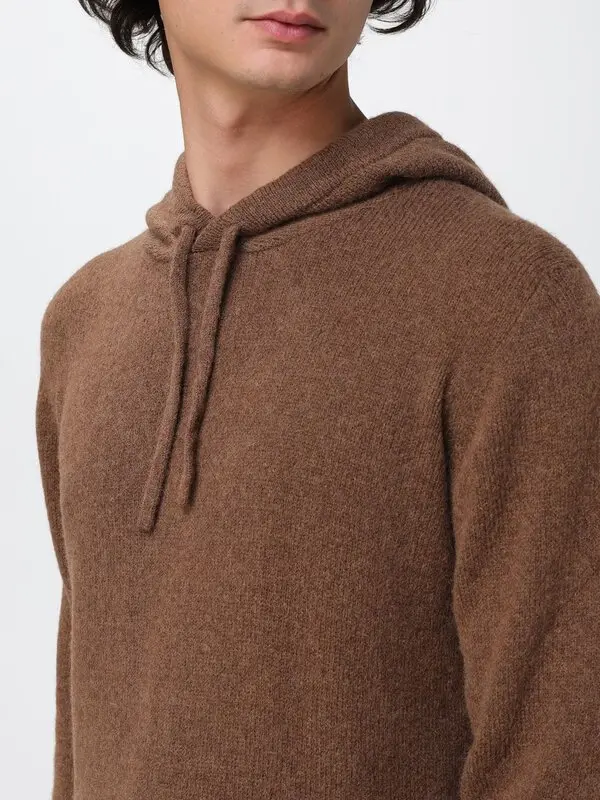 ROBERTO COLLINA Hooded Sweatshirt - Brown