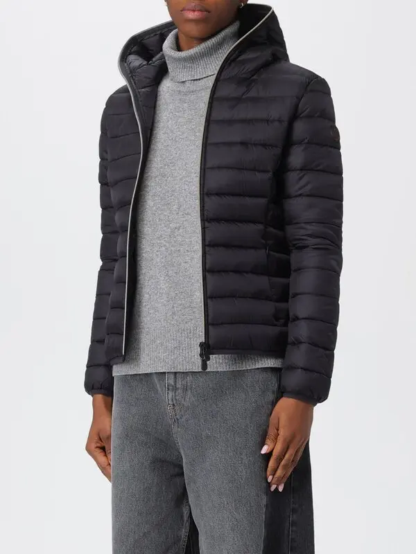 SAVE THE DUCK Padded Hooded Jacket - Black
