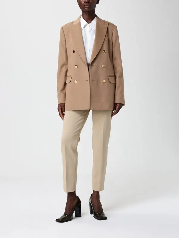 Max Mara Double Breasted Jacket - Camel