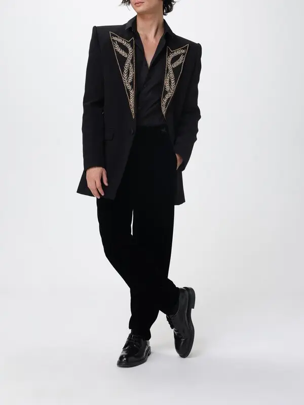 Balmain Embellished Lapel Blazer