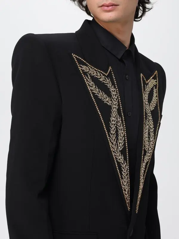 Balmain Embellished Lapel Blazer