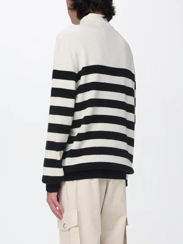 Balmain Striped Emblem Sweater