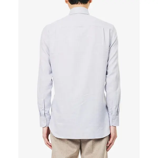 Dunhill Spread-collar Regular-fit Cotton Shirt