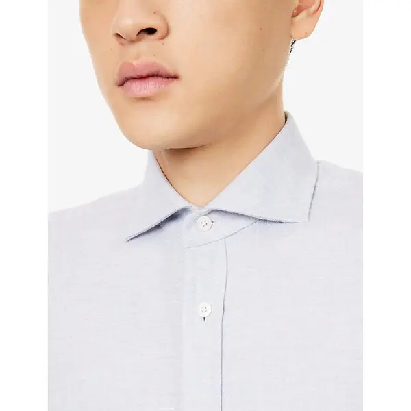 Dunhill Spread-collar Regular-fit Cotton Shirt
