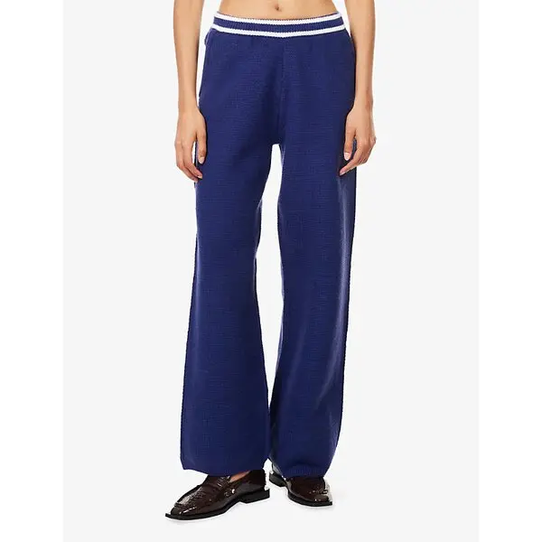 THE COUTURE CLUB Contrast Striped Knitted Jogging Bottoms