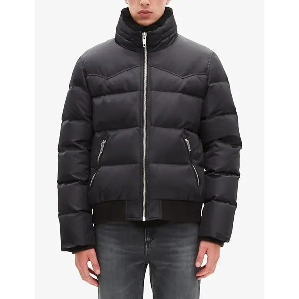 The Kooples Padded High-collar Down Jacket