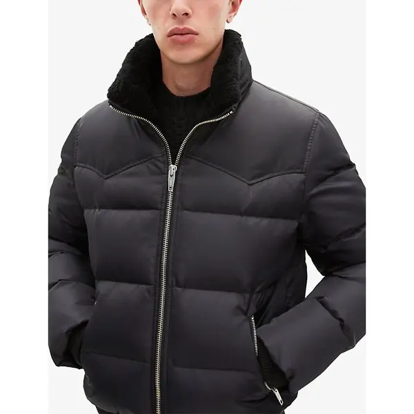 The Kooples Padded High-collar Down Jacket