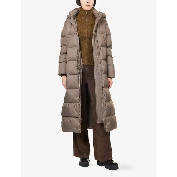 Canada Goose Mystique Long Puffer Jacket - Taupe Grey