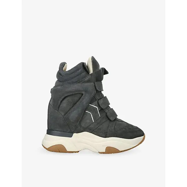 Isabel Marant Balskee Suede High-top Trainers
