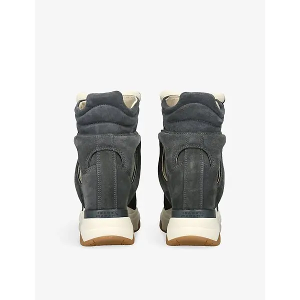 Isabel Marant Balskee Suede High-top Trainers