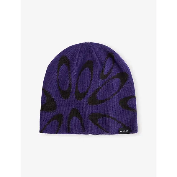 Oakley Knitted Ellipse Graphic Beanie - Deep Amethyst