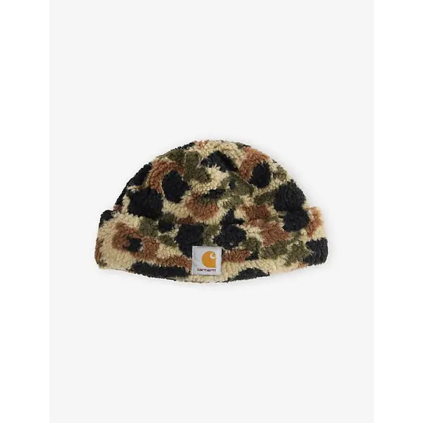 Carhartt Work In Progress Prentis Knitted Beanie - Camo Duck Jacq Green