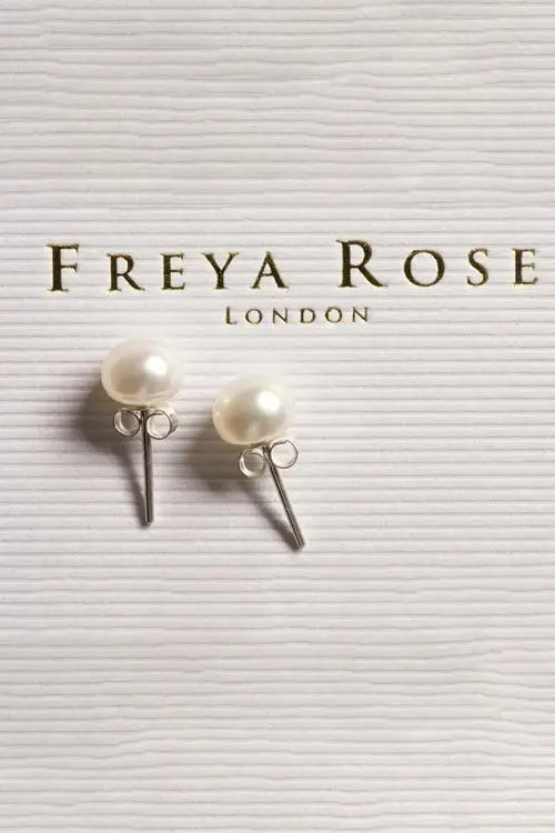 FREYA ROSE Freshwater And Sterling Silver Stud Earrings