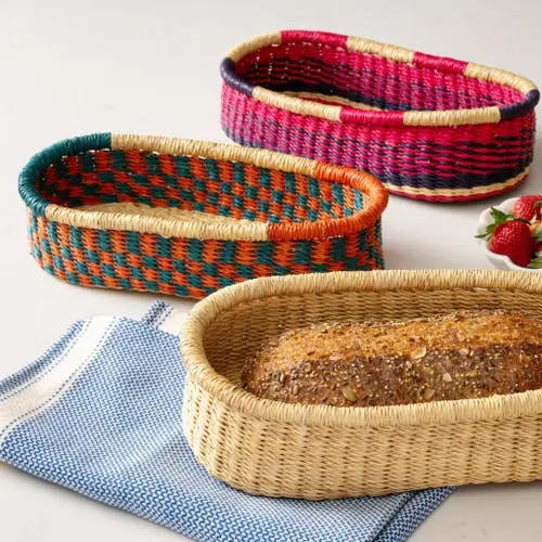 TEN THOUSAND VILLAGES Ghana Breaking Bread Basketassorted