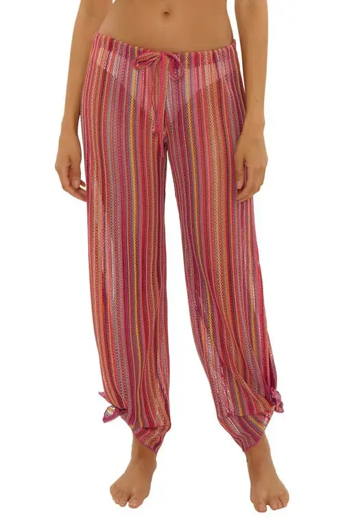 BECCA By Rebecca Virtue Side Slit Cover-up Pants - Apple/tan
