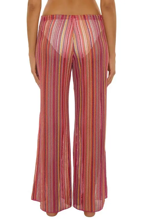 BECCA By Rebecca Virtue Side Slit Cover-up Pants - Apple/tan