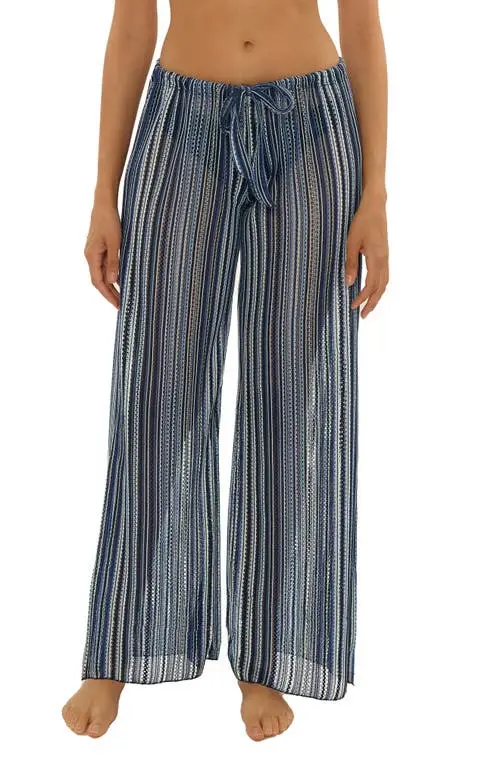 BECCA® By Rebecca Virtue Side Slit Cover-up Pants - Lapis Multi