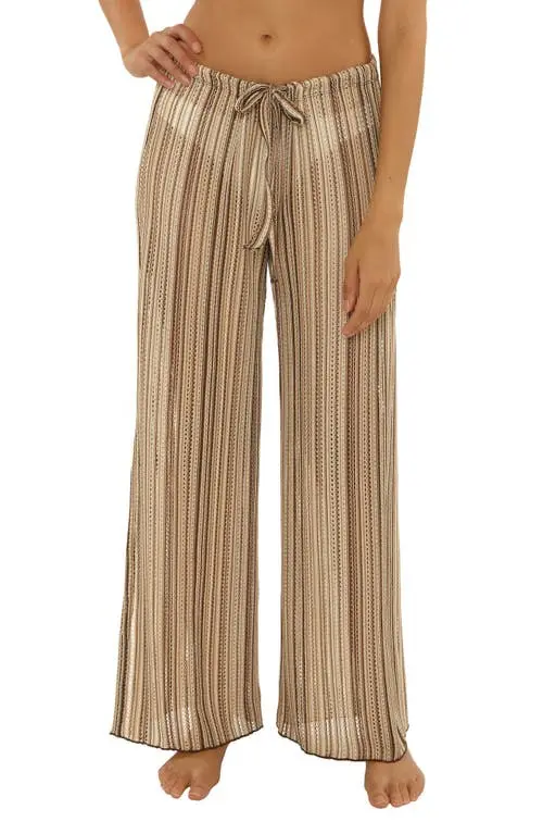 BECCA® By Rebecca Virtue Side Slit Cover-up Pants - Mocha/tan