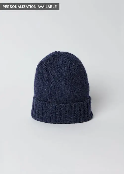 Hat Attack Cashmere Slouch Beanie - Navy
