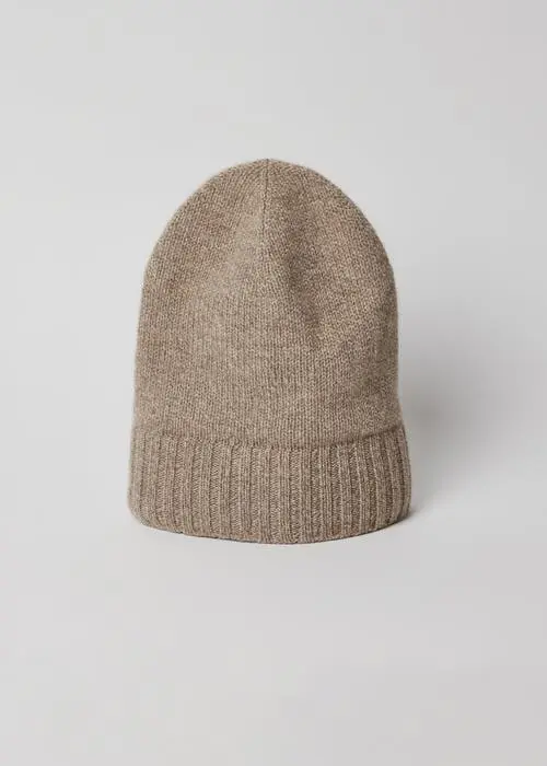 Hat Attack Cashmere Slouch Beanie - Taupe