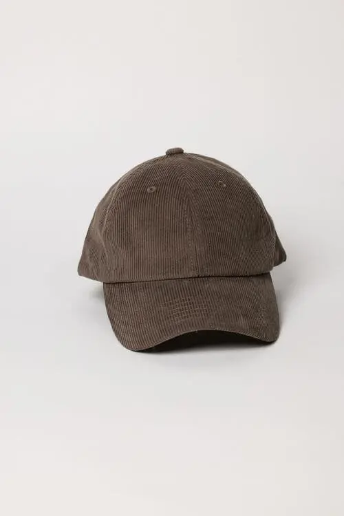 Hat Attack Cord Cap - Taupe