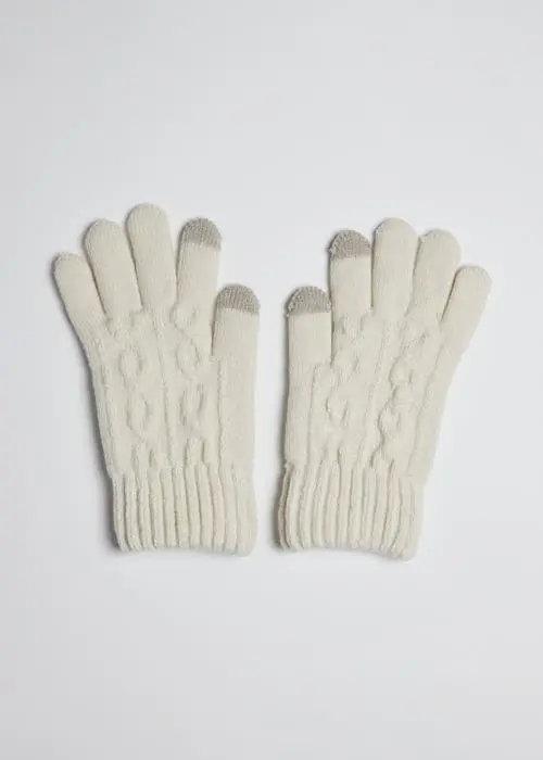 Hat Attack Conductive Gloves - Ivory