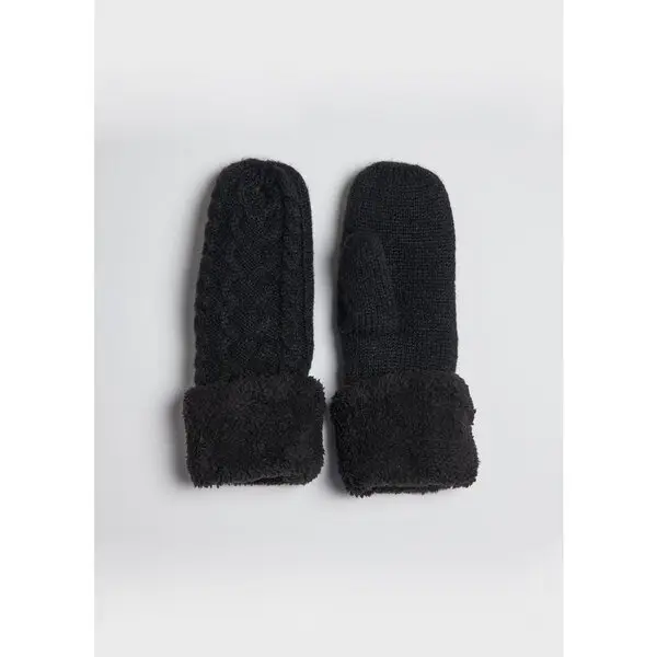 Hat Attack Flurry Lined Mittens - Black