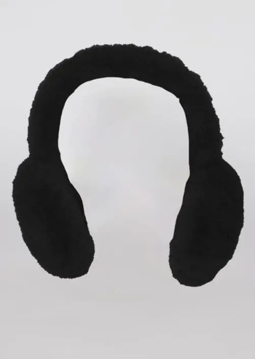 Hat Attack Faux Fur Earmuffs - Black
