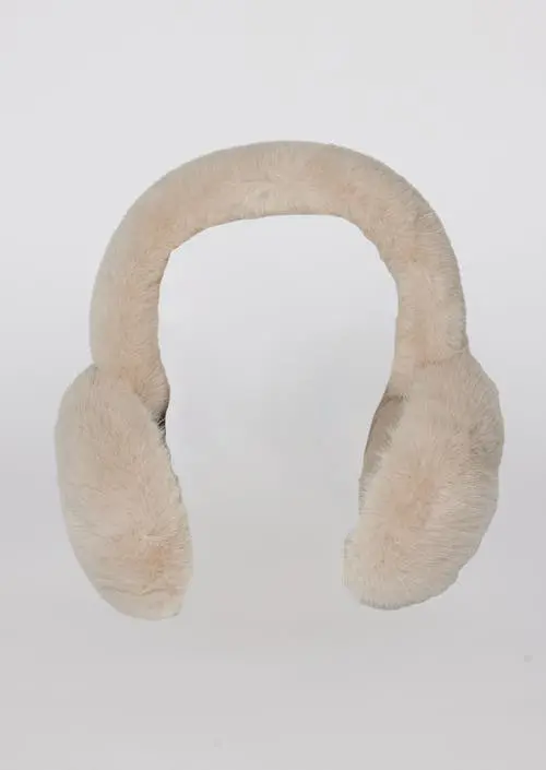 Hat Attack Faux Fur Earmuffs - Natural Beige