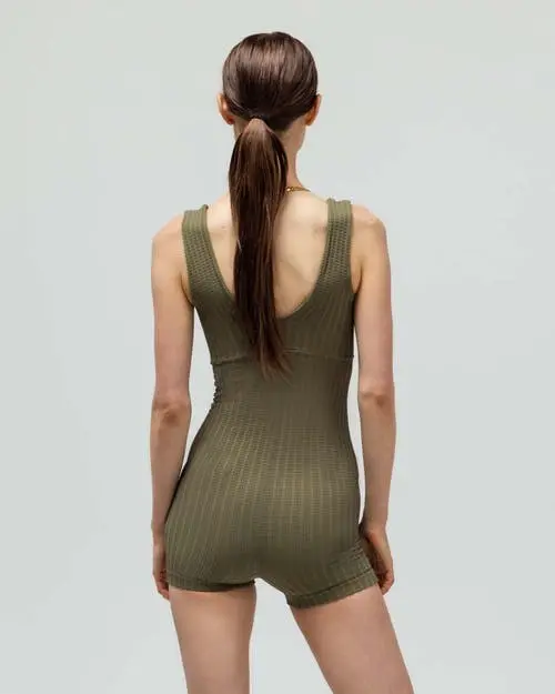 REFORMER The Textured Runsie - Olive