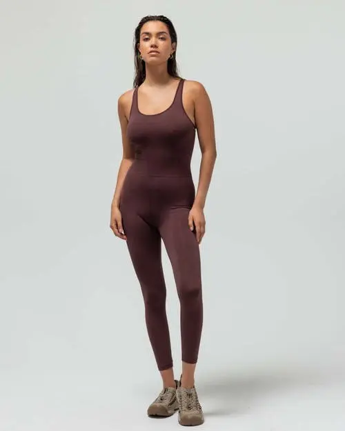 REFORMER Keyhole Back Bodysuit - Maple