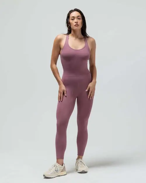 REFORMER Keyhole Back Bodysuit - Mauve