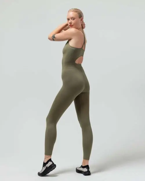 REFORMER Keyhole Back Bodysuit - Olive