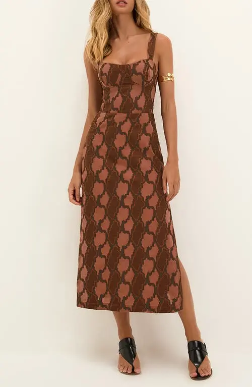 VIX PAULA HERMANNY Coen Cover-up Sundress - Brown