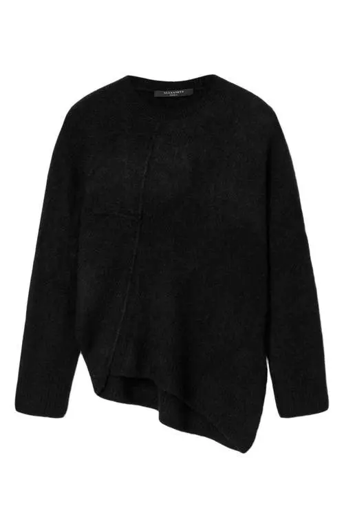 ALLSAINTS Lock Merino Wool Blend Sweater - Black