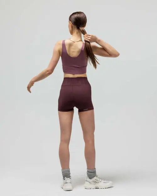 REFORMER The V-neck Sports Bra - Mauve