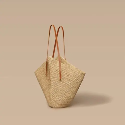 INDEGO AFRICA Bibiri Crochet Raffia Tote