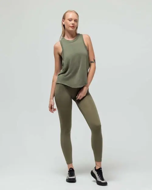 REFORMER Loose Racerback Tank Top - Olive