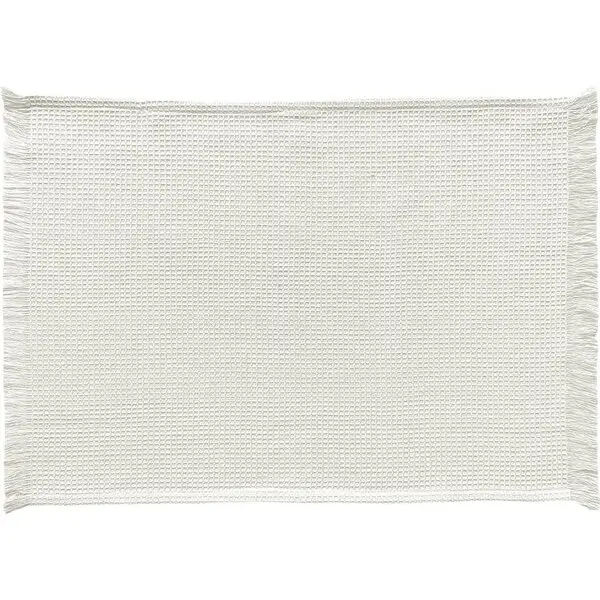 C&F HOME Waffle Weave Placemats - Off-white