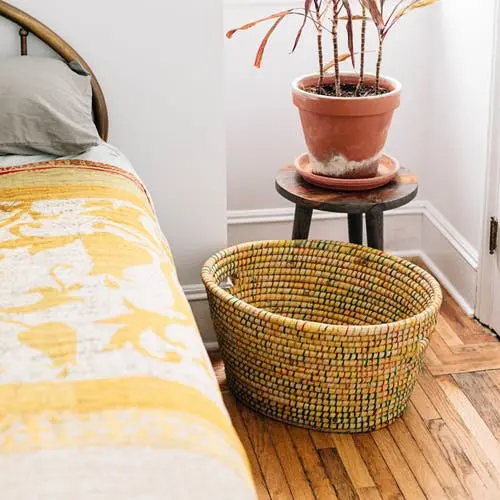TEN THOUSAND VILLAGES Bright Day Laundry Basket
