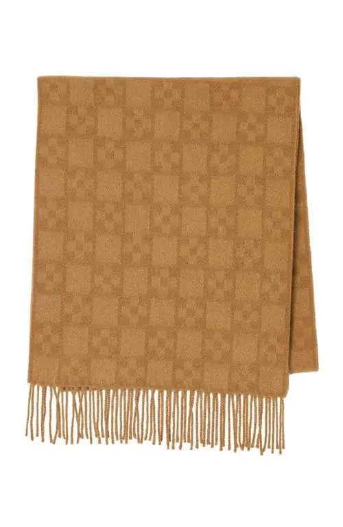 Sandro Wool Scarf - Camel